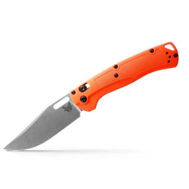 Benchmade Taggedout, Axis, Clip Point Knife - Orange - Presleys Outdoors