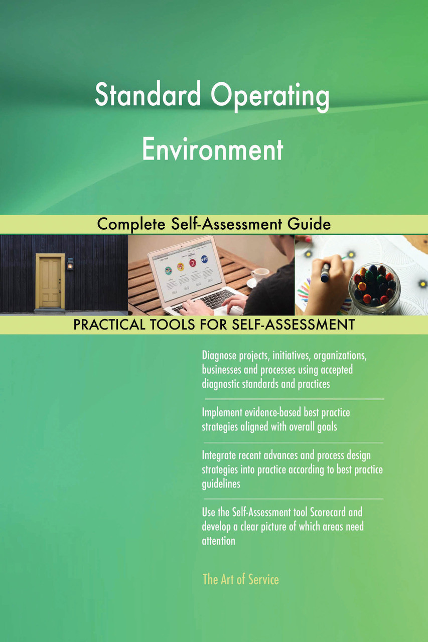 9780655429104 Standard Operating Environment Complete Self-Assessment ...