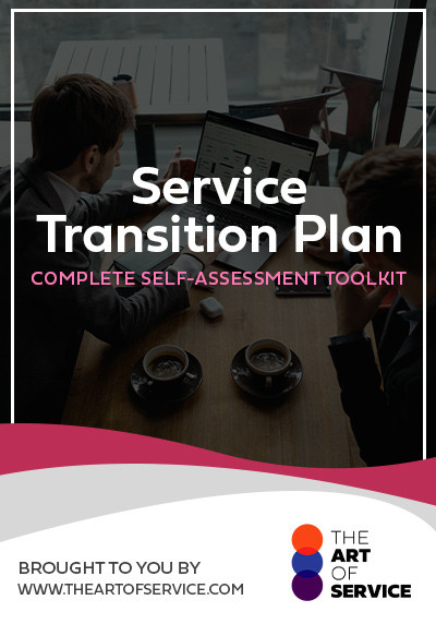 Service Transition Plan Toolkit
