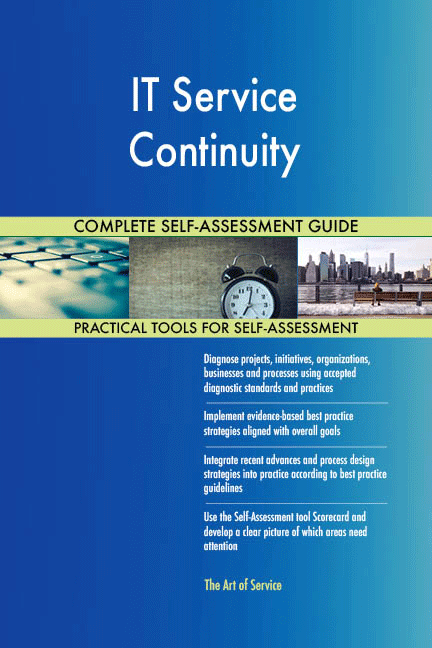 IT Service Continuity Toolkit