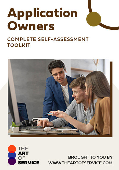 Application Owners Toolkit