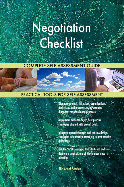 Negotiation Checklist Toolkit