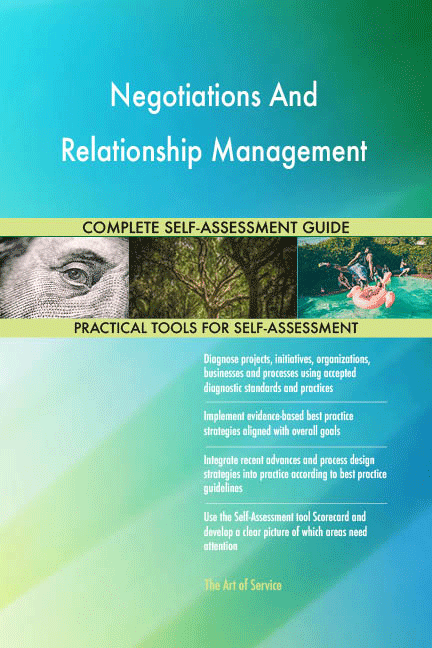 Negotiations And Relationship Management Toolkit