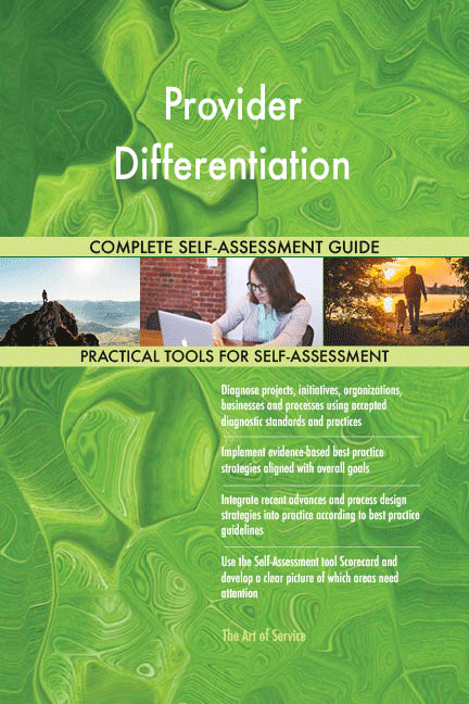 Provider Differentiation Toolkit