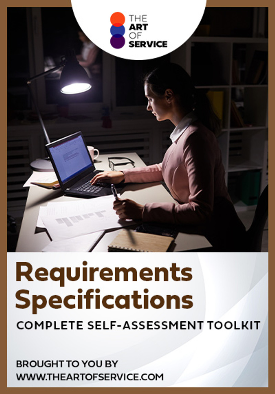 Requirements Specifications Toolkit Requirements Specifications Toolkit
