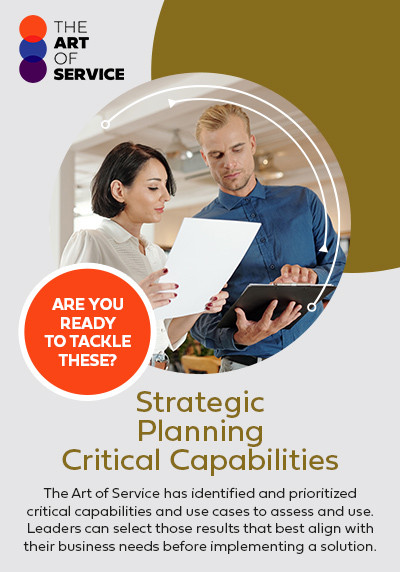 Critical Capabilities - Page 1 - The Art of Service