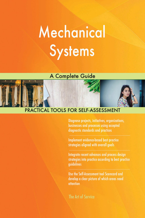 9780655429999 Mechanical Systems A Complete Guide by Blokdyk, Gerardus