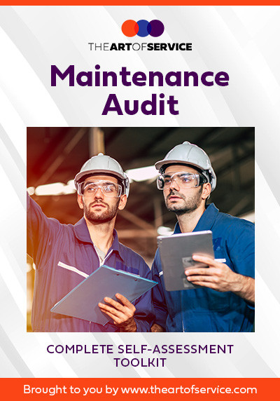 Maintenance Audit Toolkit
