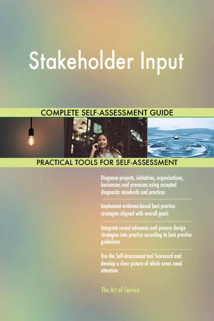 Stakeholder Input Toolkit