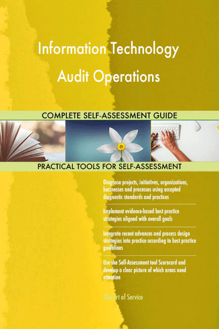 Information Technology Audit Operations Toolkit
