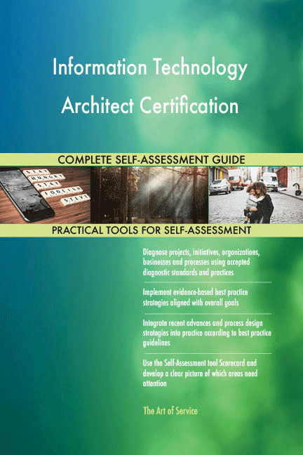 Information Technology Architect Certification Toolkit