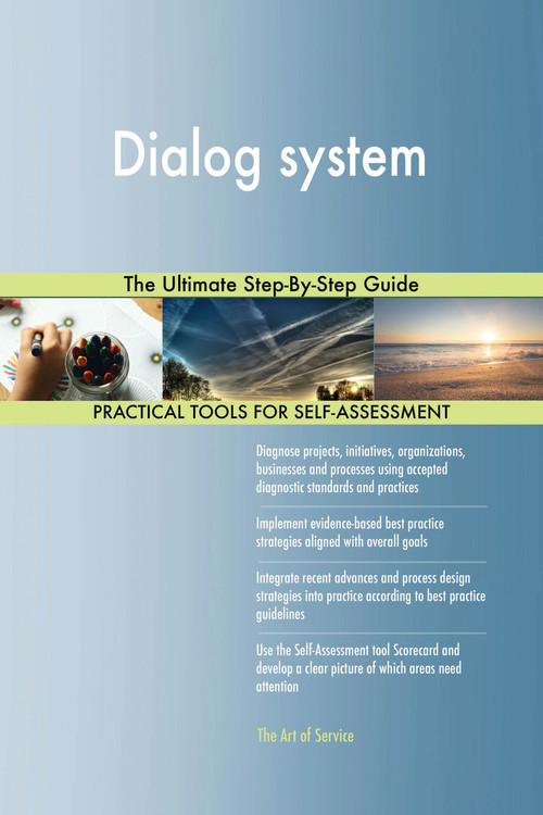 9780655303718 Dialog system The Ultimate Step-By-Step Guide by Blokdyk ...