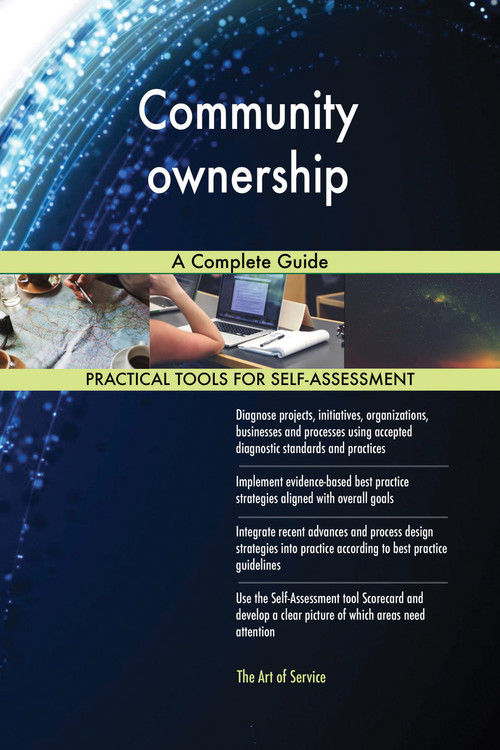 9780655308027 Community ownership A Complete Guide by Blokdyk, Gerardus