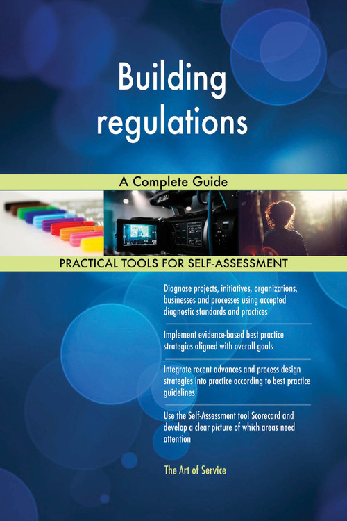 9780655308997 Building regulations A Complete Guide by Blokdyk, Gerardus