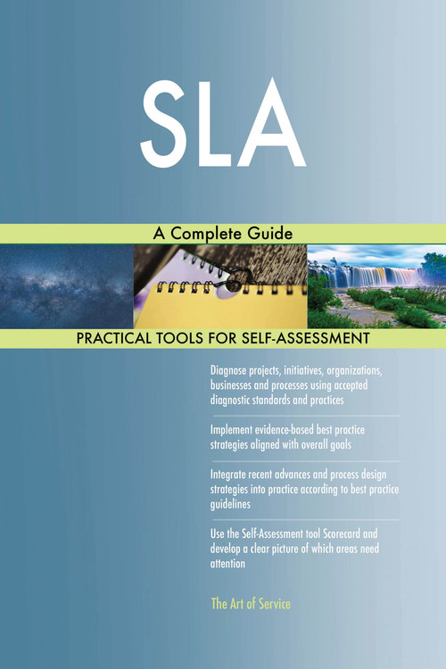 9780655321293 SLA A Complete Guide by Blokdyk, Gerardus
