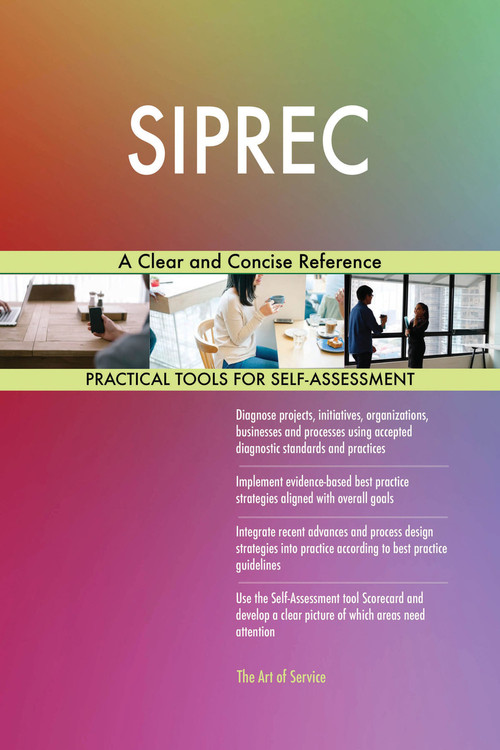 9780655323112 SIPREC A Clear and Concise Reference by Blokdyk, Gerardus