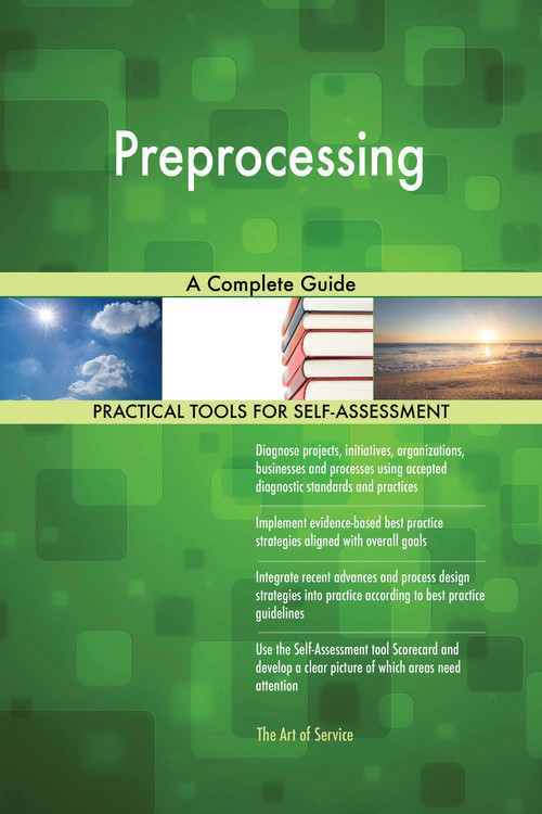 9780655329268 Preprocessing A Complete Guide by Blokdyk, Gerardus