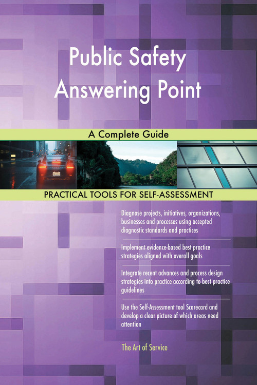 9780655344674 Public Safety Answering Point A Complete Guide by Blokdyk ...