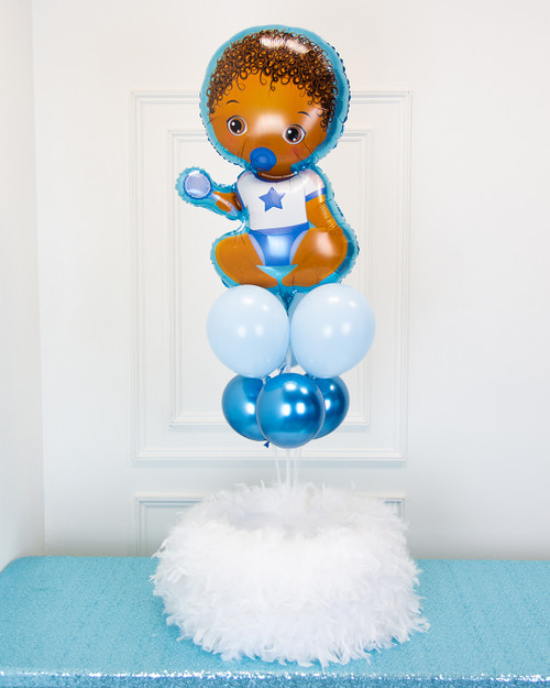 36" African American Baby Boy Balloon