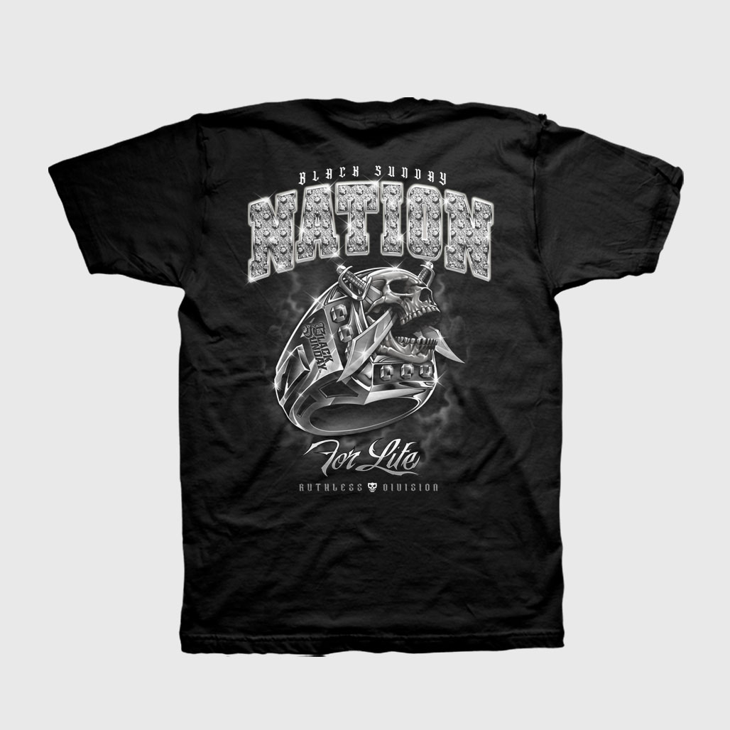 Nation Ring Mens Tee | Black Sunday