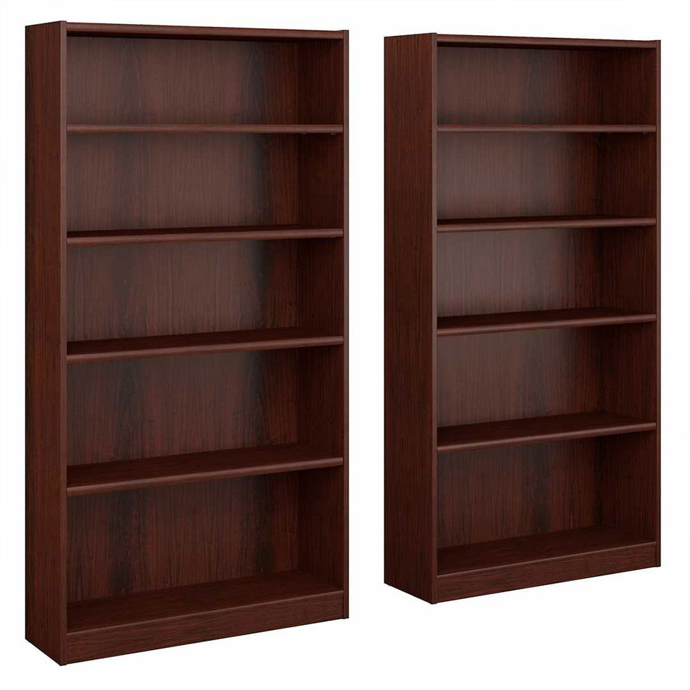 Bush Universal Bookcases Collection 5 Shelf Bookcase Set of 2 - UB003RO ...