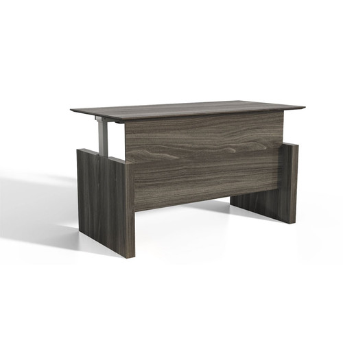 Mayline Medina Height Adjustable Straight Desk 72" Gray Steel ...
