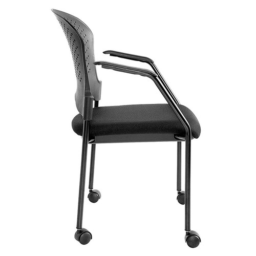 Eurotech by Raynor Breeze Side Chair with Casters, Black Frame - FS9070 ...