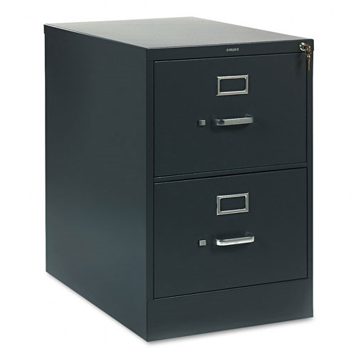 HON 310 Series 2-Drawer Metal Vertical File Cabinet Legal Size Black ...