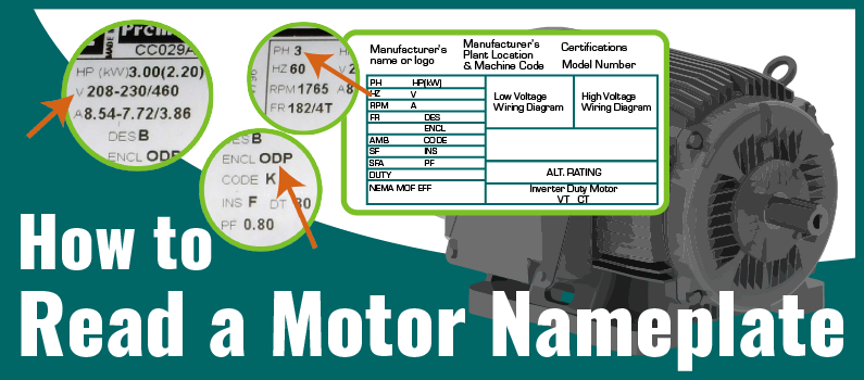 How to Read a Motor Nameplate - Wolf Automation