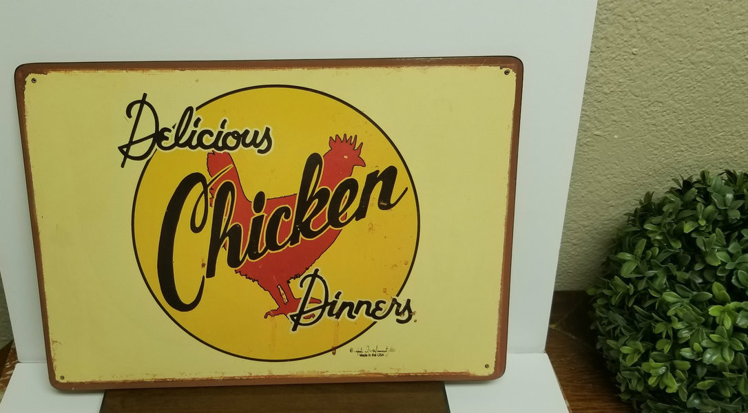 "BUSTED KNUCKLE GARAGE" Tin Sign - Annie Rooster's Sally Ann's Antiques ...