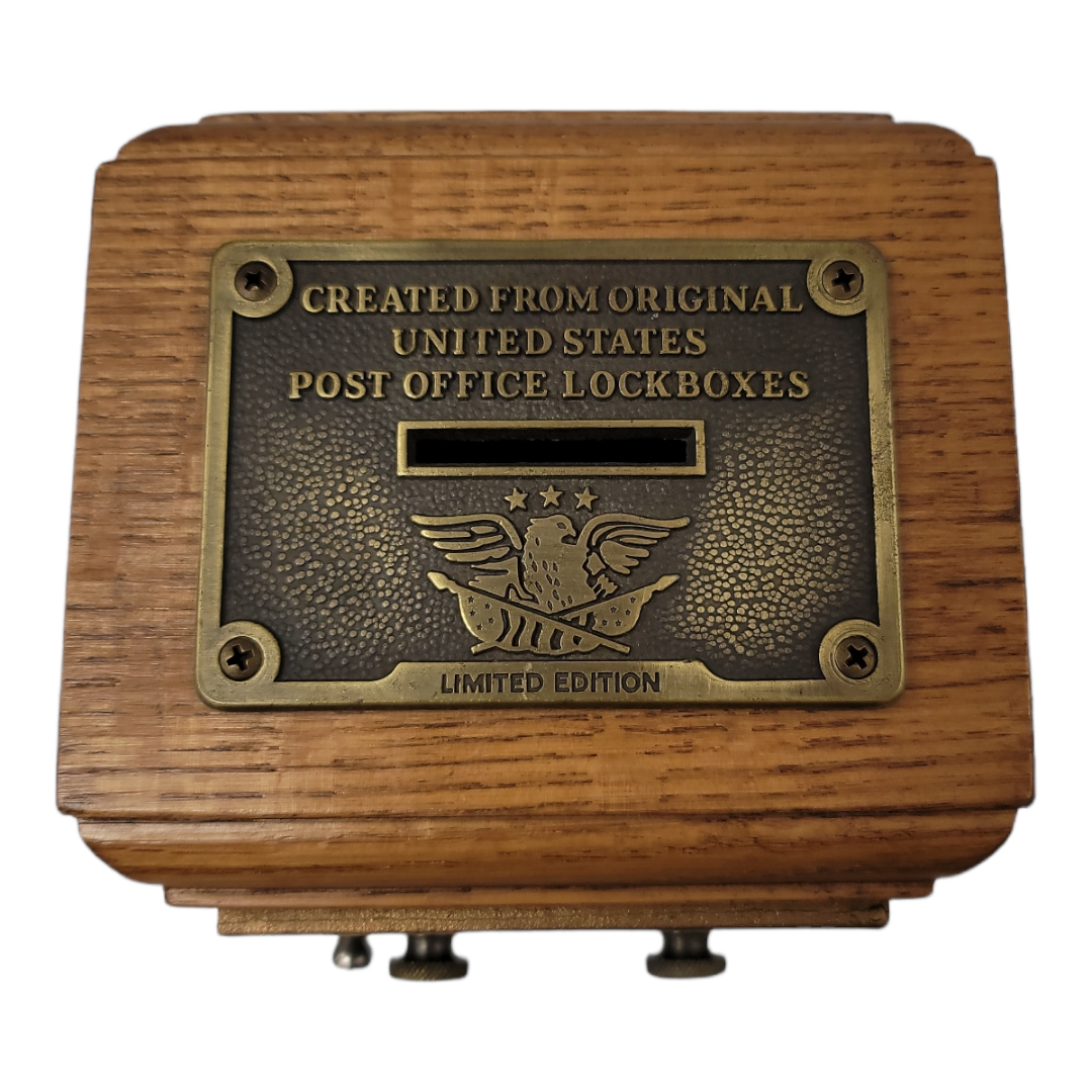 Vintage Post Office Door Mail Box Bank-1920 Corbin Double Dial Eagle ...