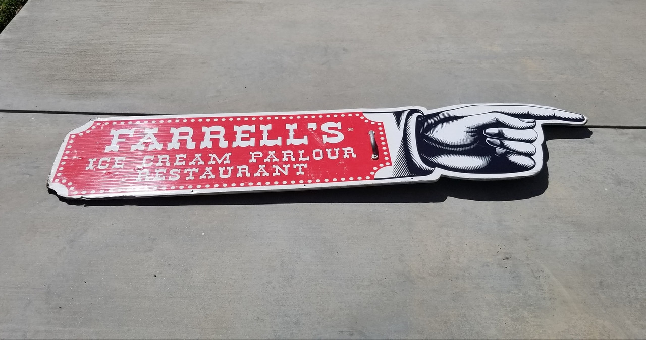 **RARE Farrell's Ice Cream Parlour Restaurant Logo Directional Sign ...