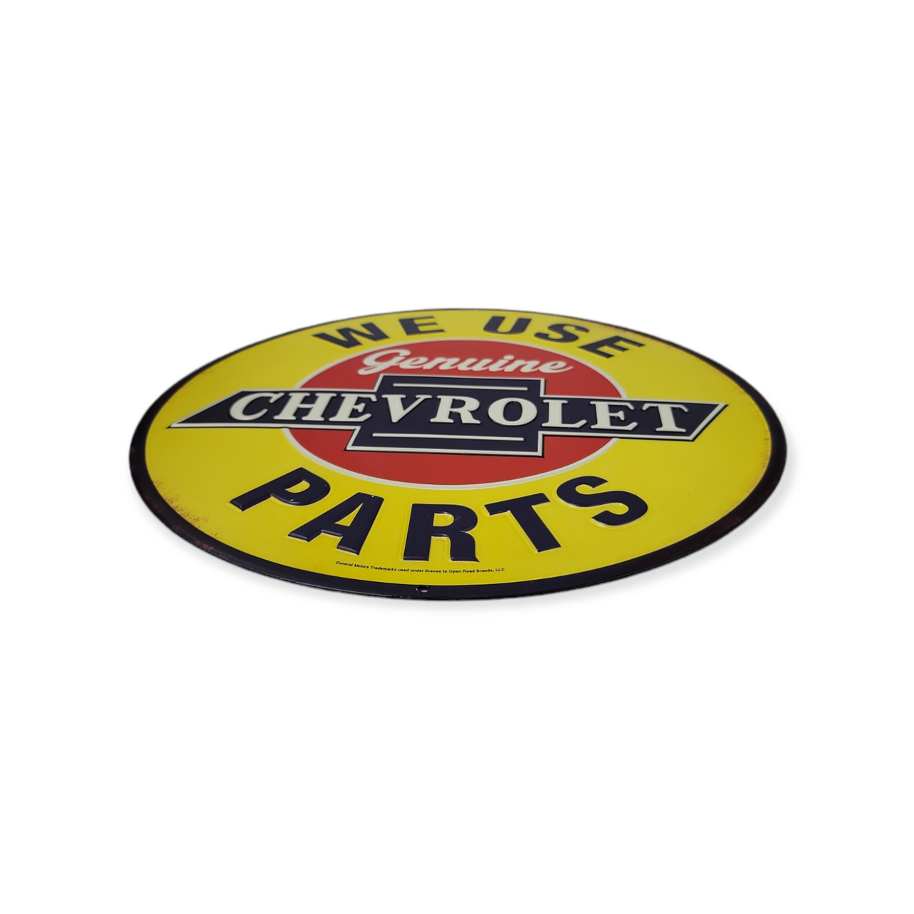 Genuine Chevrolet Parts Round Metal Sign (GM Official Licensed Product ...