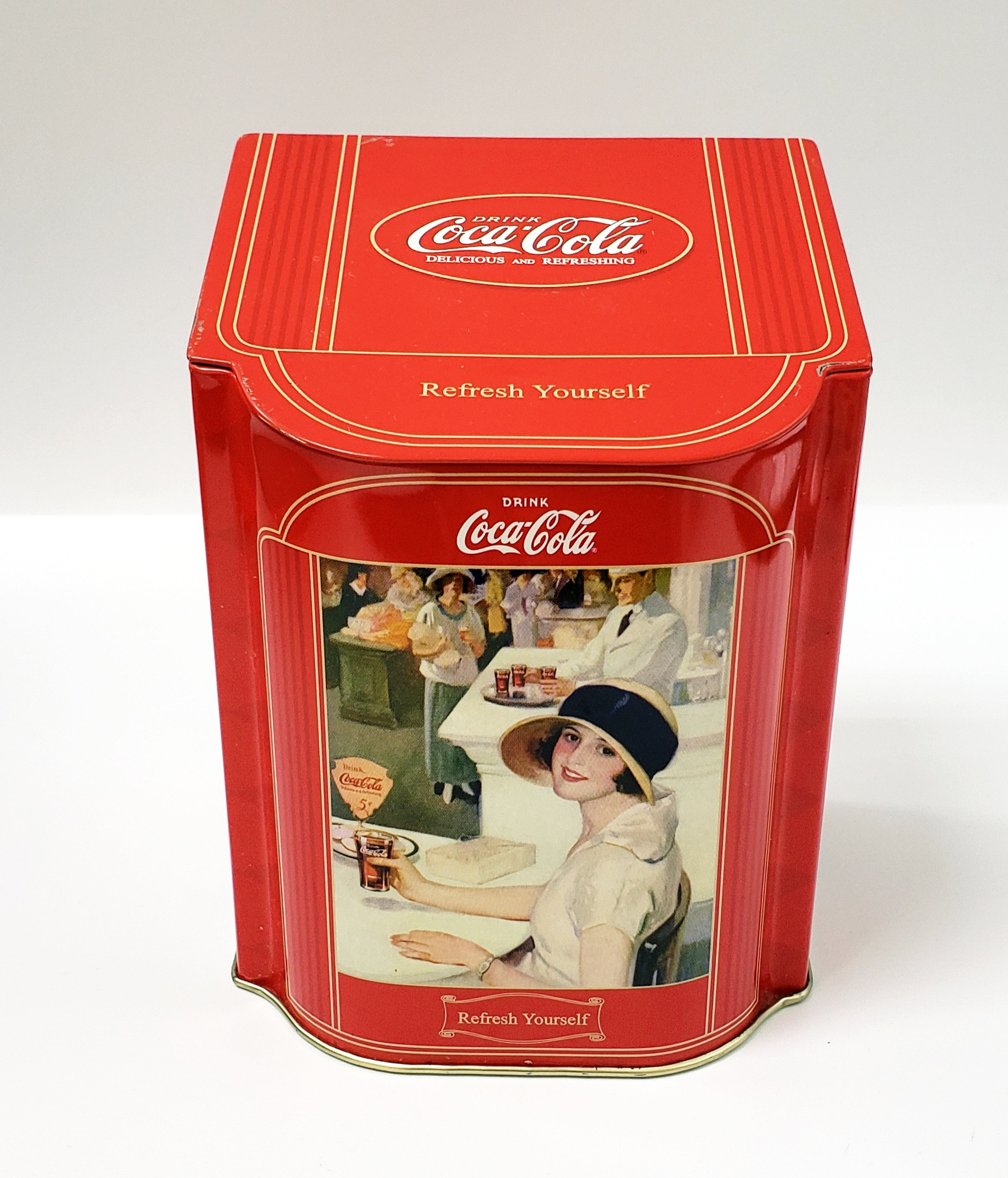 Coca Cola Recipe Tin Box w/22 Blank Coca Cola Index Cards - Annie ...