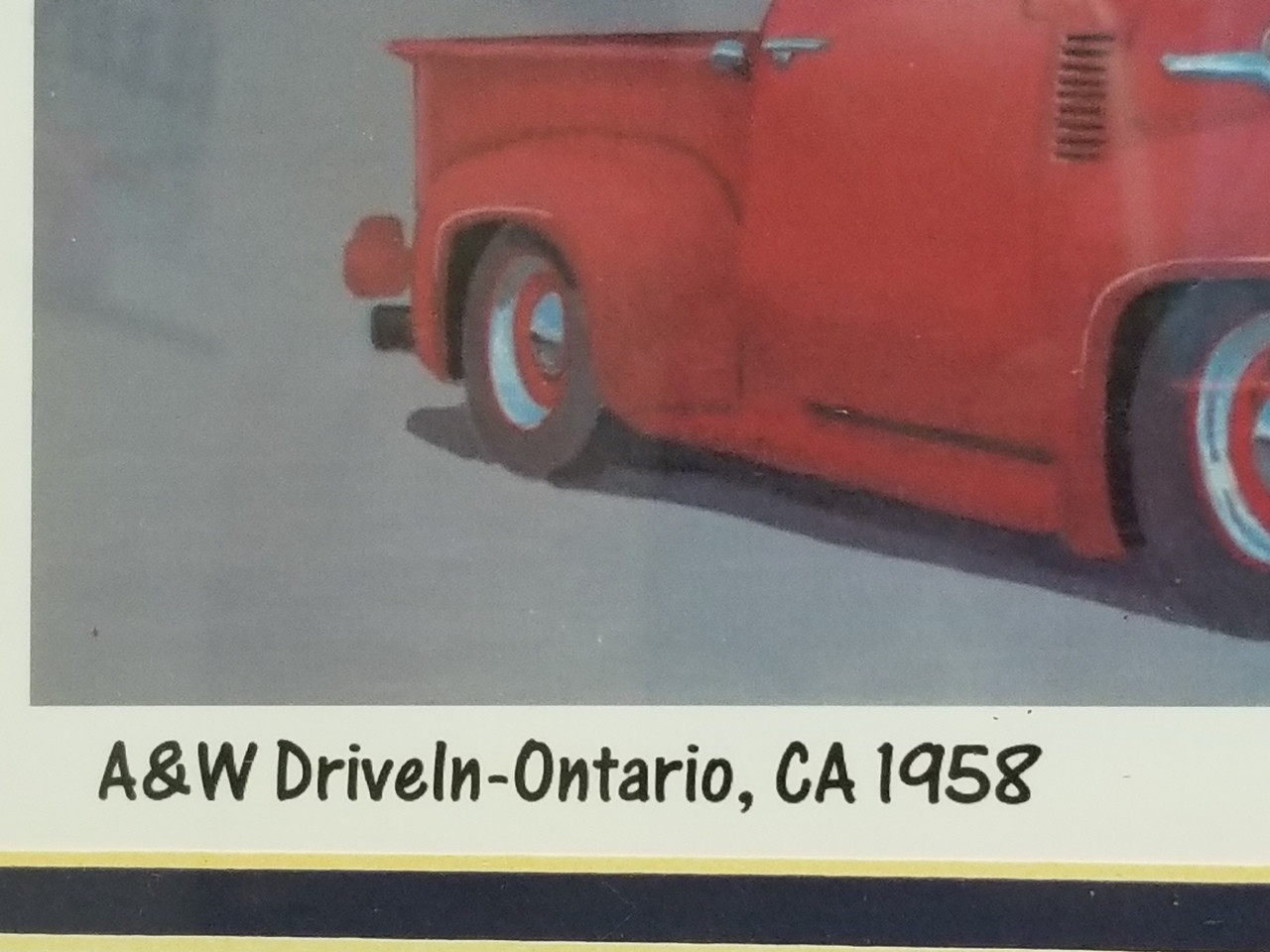 A & W Drive-In Ontario, CA. 1958 by Nostalgia Artist Stan Cline (Framed ...