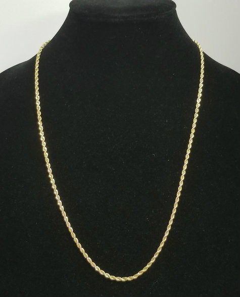 24" Rope Chain Marked 14K BBB Gold Chain - Bailey Banks & Biddle ...