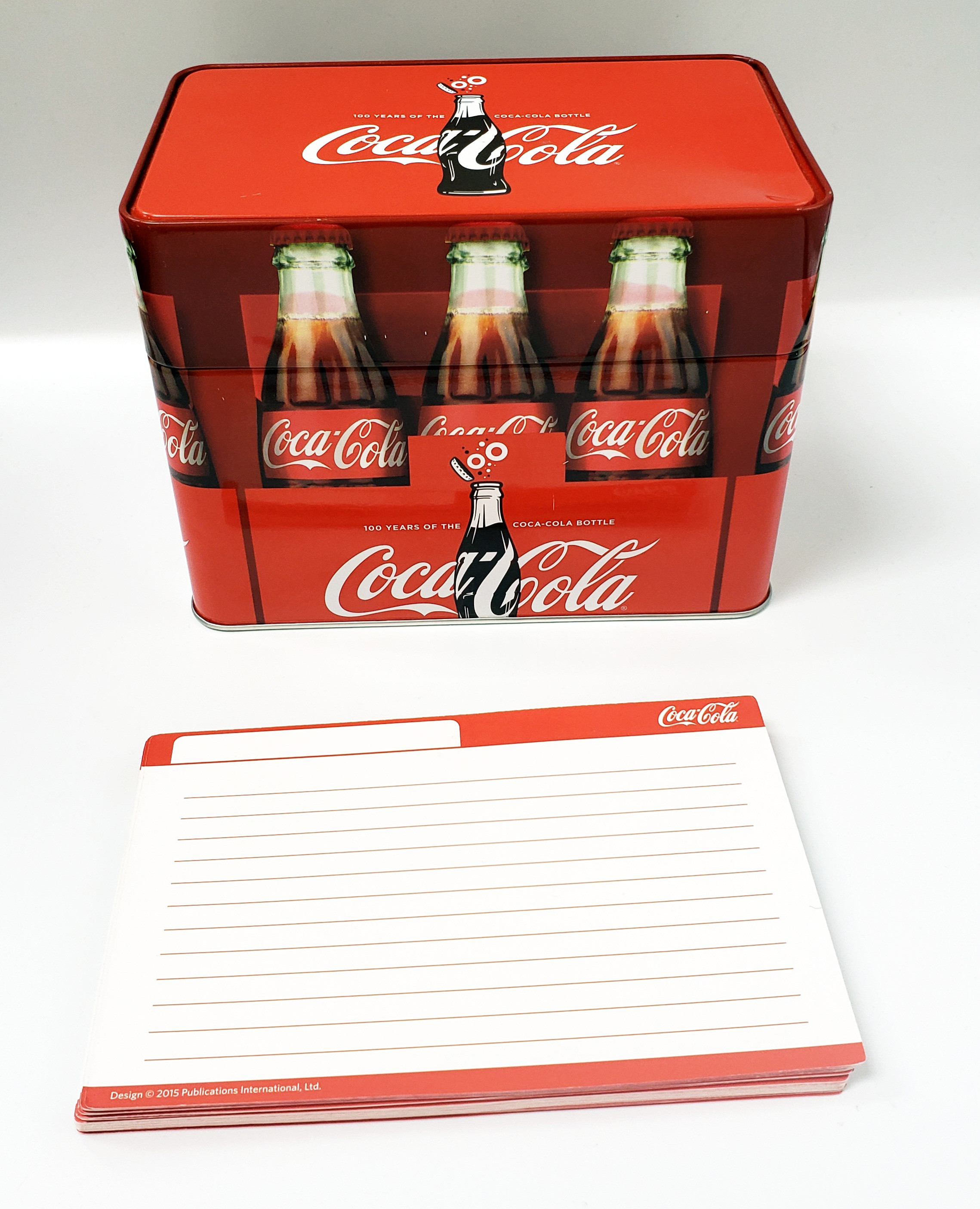 Coca Cola Recipe Tin Box w/22 Blank Coca Cola Index Cards - Annie ...
