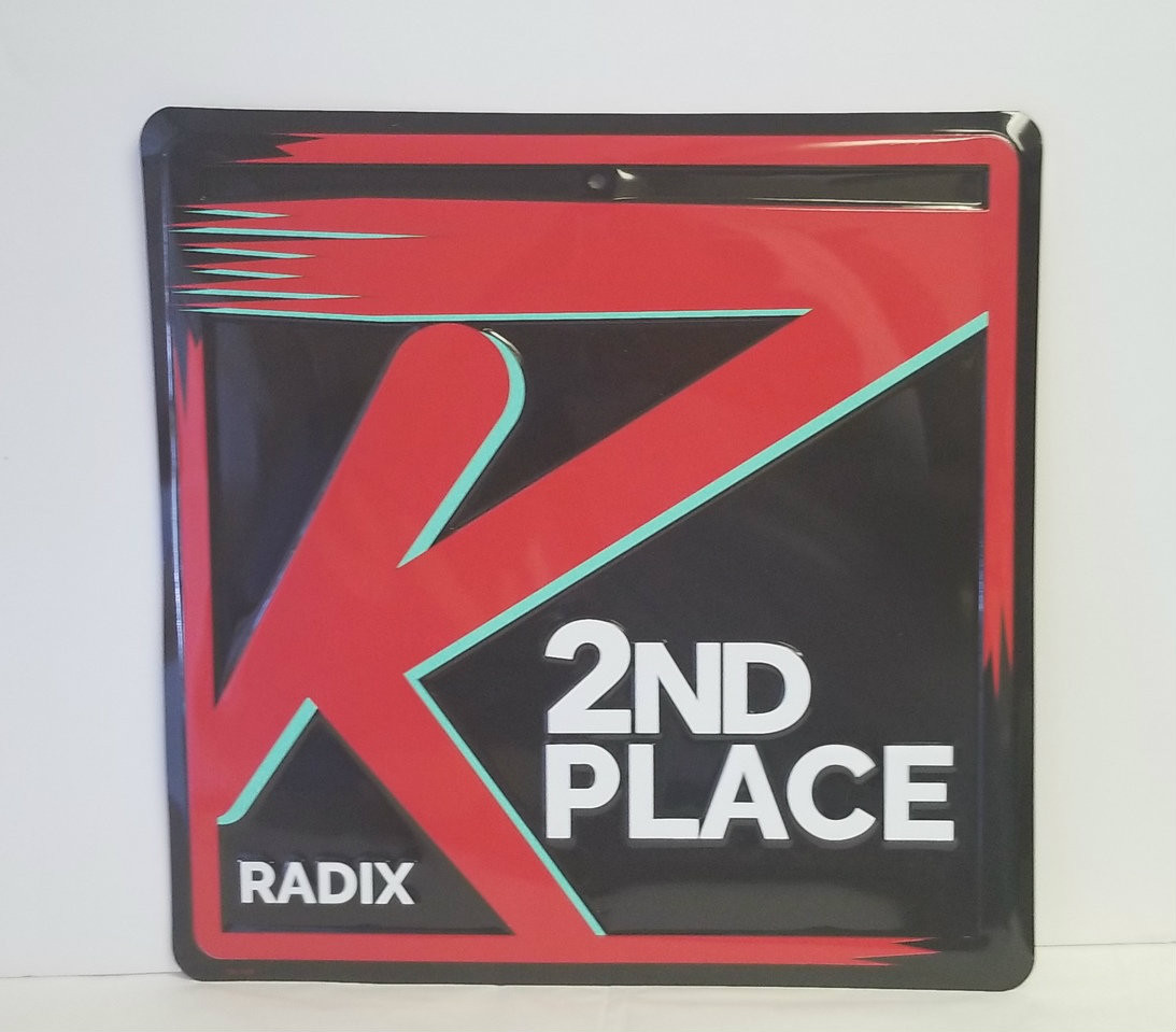 RADIX Metal/TIN "2nd PLACE" Sign/Award/DECOR - Annie Rooster's Sally ...
