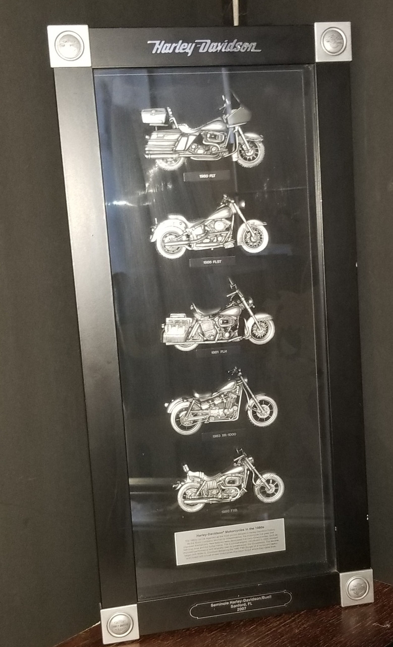 Harley-Davidson Motorcycles In The 1980's Shadow Box - Annie Rooster's ...