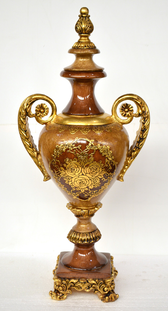 Large Elegant Tuscany & Vineyards Urn-Vase Fruits, Floral & Vegetables ...