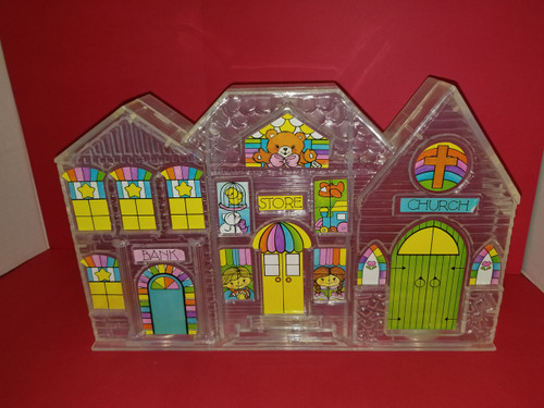 1994 Plastic "Bank, Store, Church" Coin Bank - Annie Rooster's Sally ...