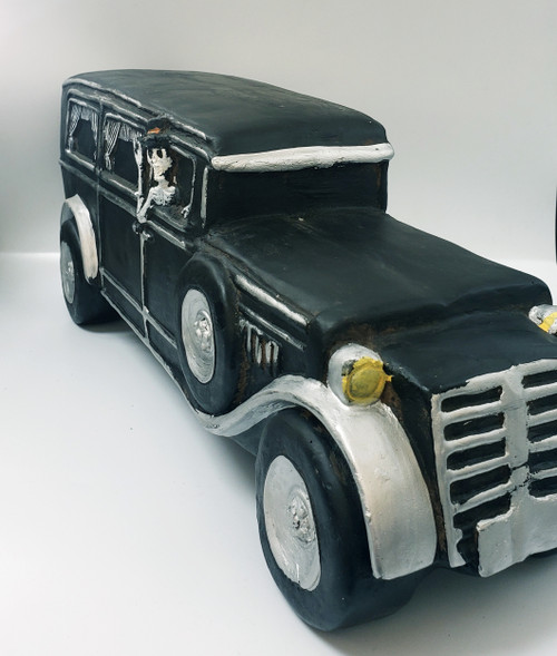 Spooky Hearse Skeleton Driver Halloween Sculpture - Annie Rooster's ...