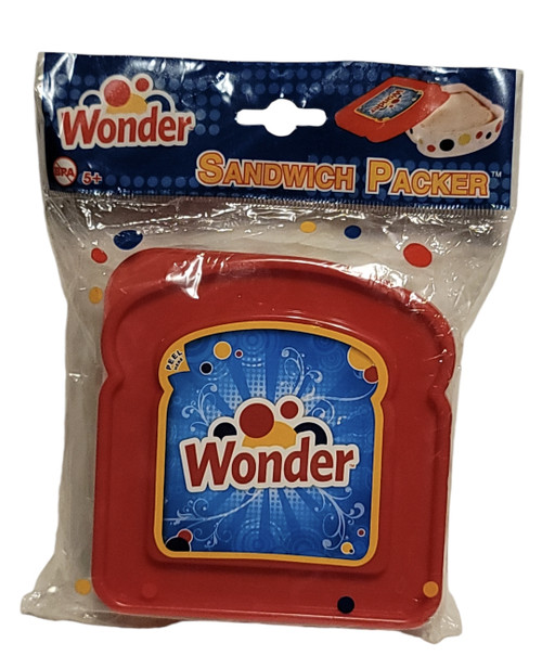 Wonder Bread Sandwich Container Red Lid