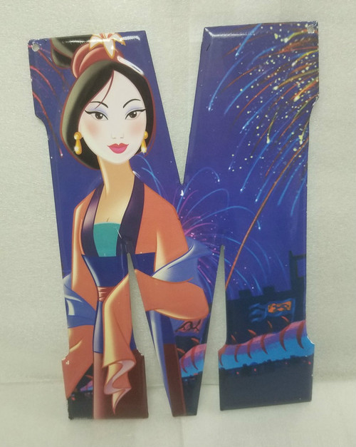 Disney's Embossed Fa Mulan Letter "M" Tin Sign - Annie Rooster's Sally ...