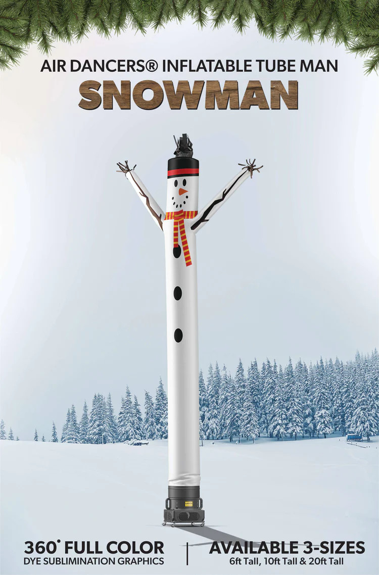 Snowman Air Dancers Inflatable Tube Man