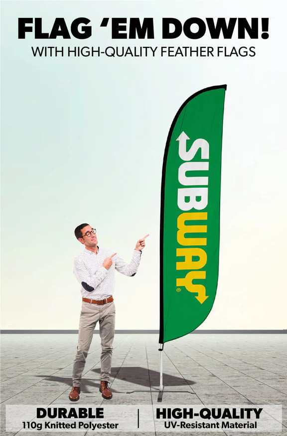 SUBWAY FEATHER FLAG