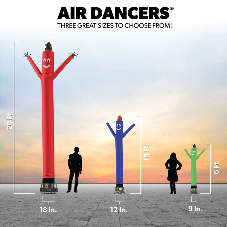 10ft Custom Air Dancer Inflatable Tube Dancers Wavy Man
