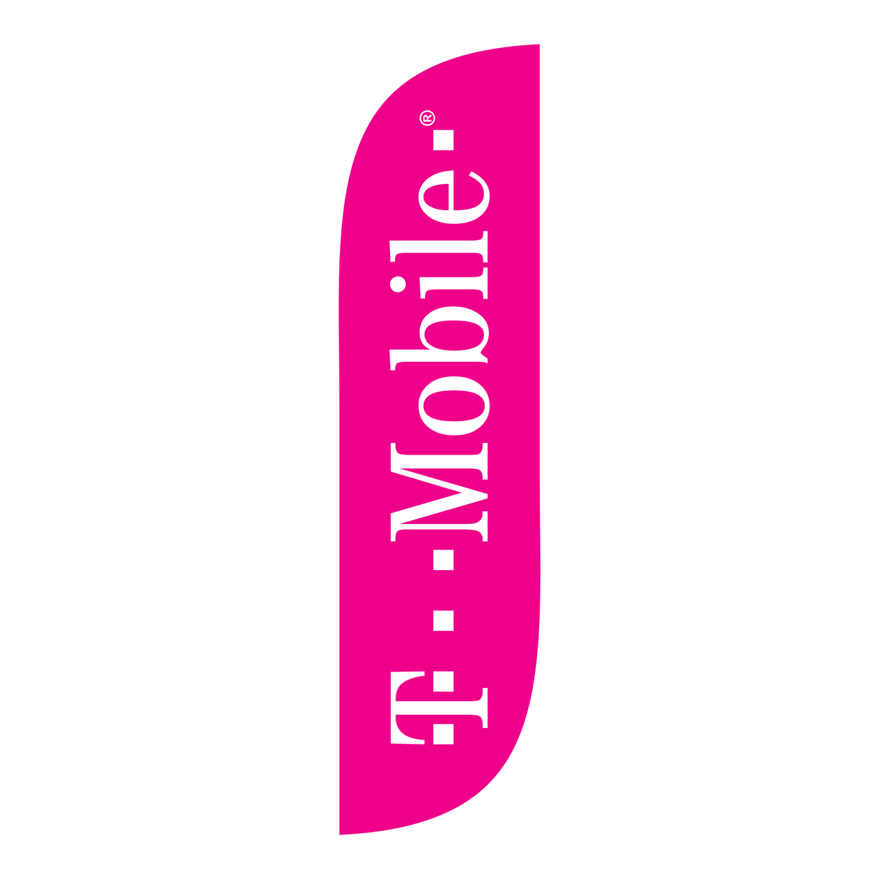 T-Mobile Pink Feather Flag 5ft | Pre-made Feather Flags