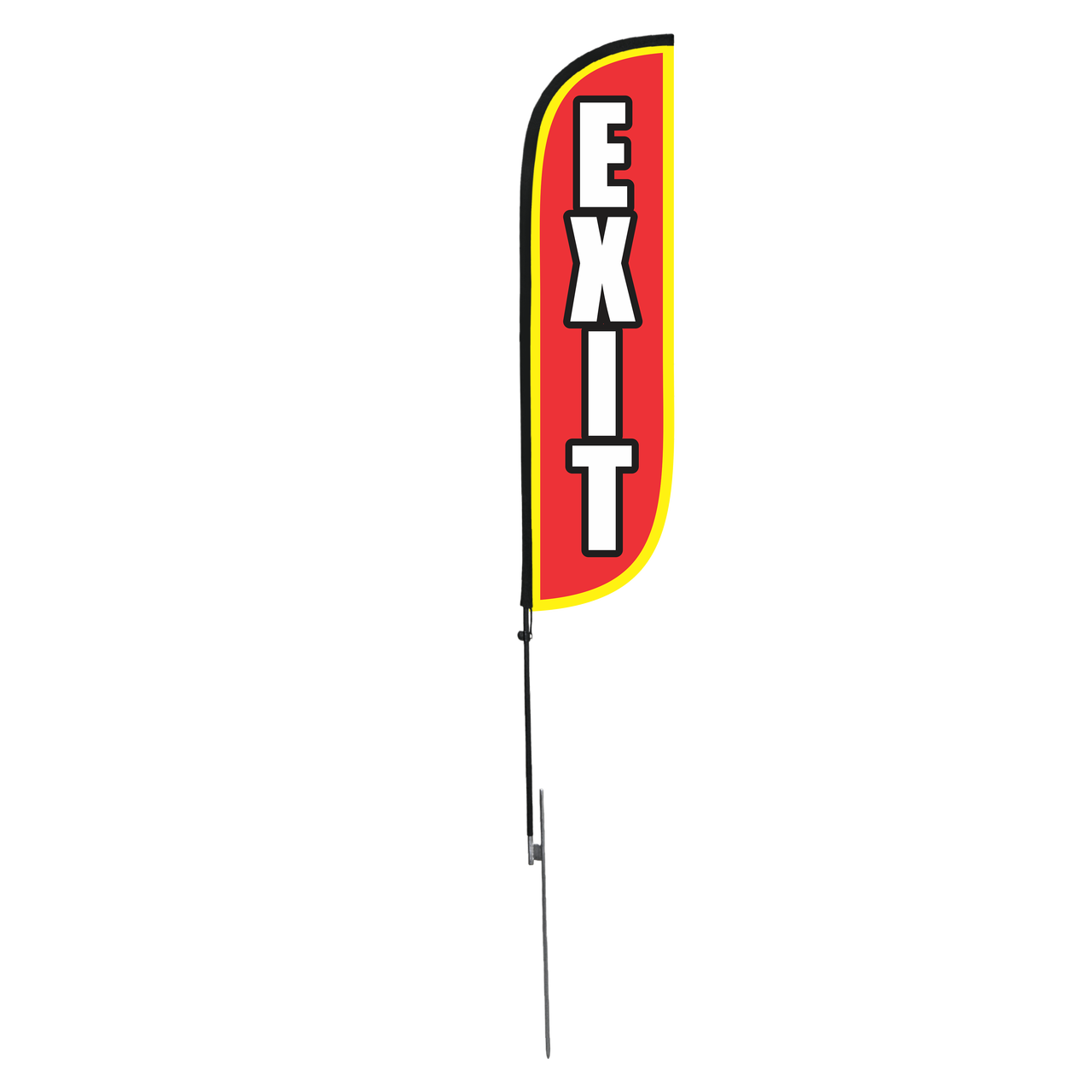 Exit Feather Flag 5ft | Pre-made Feather Flags