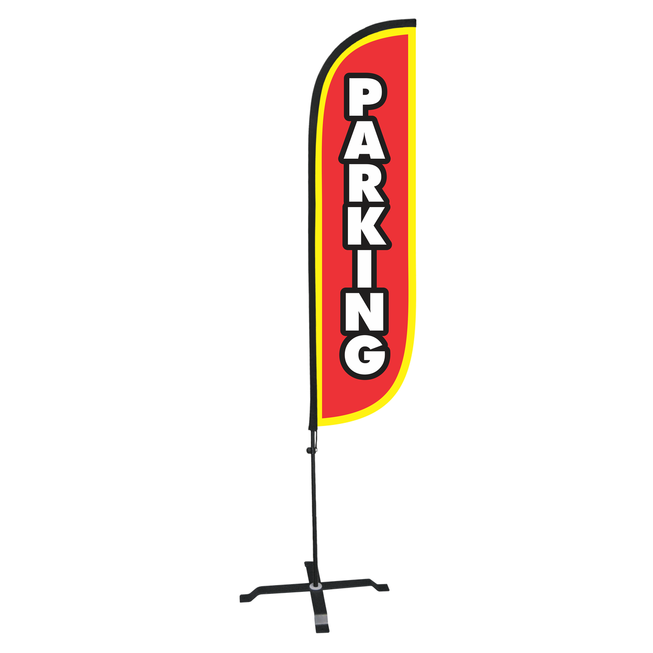 Parking Feather Flag 5ft | Pre-made Feather Flags